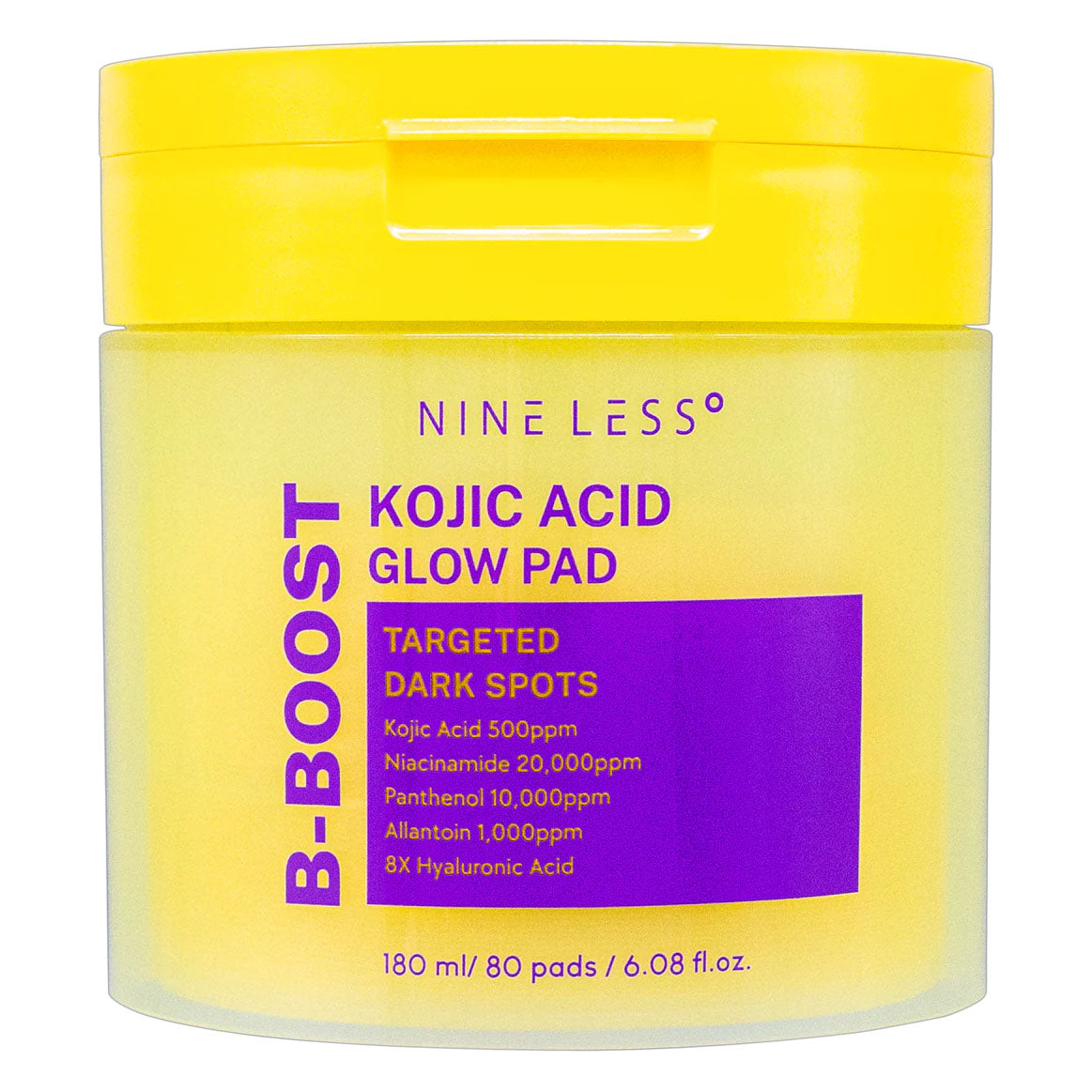 Buy Nine Less B-Boost Kojic Acid Glow Toner Pad 180ml (80 pads) in Australia - Korean Skincare ...