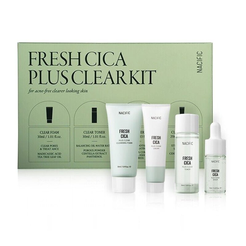 Buy Nacific Fresh Cica Plus Clear Kit (4pcs) in Australia - Korean ...