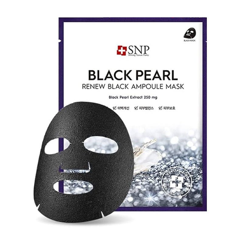 Buy SNP Black Pearl Renew Black Ampoule Mask 25ml in Australia - Korean ...